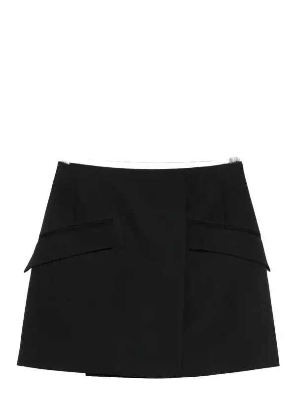 Givenchy Flap-pocket Mini Skirt - Black