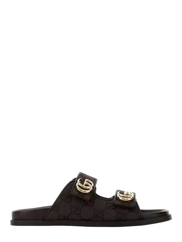Gucci Patterned Sandals - Brown