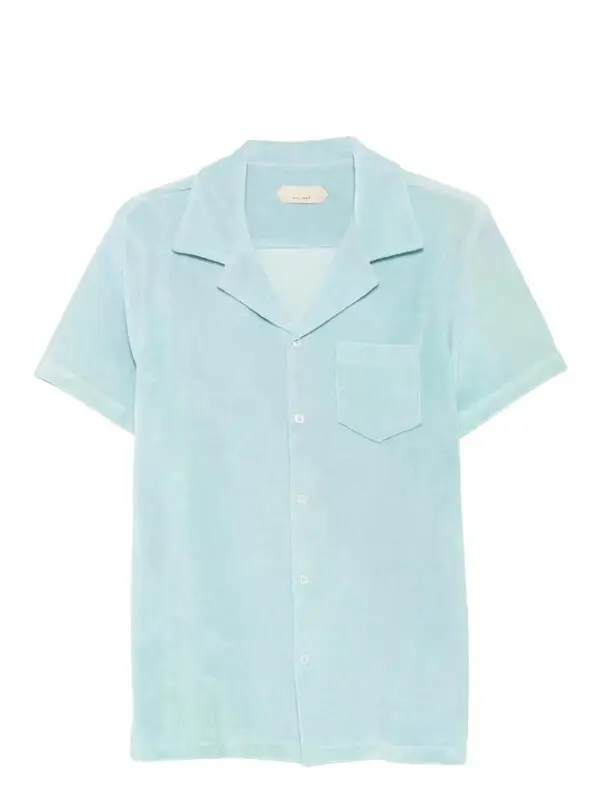 AURELIEN Resort Terry-cloth Shirt - Blue