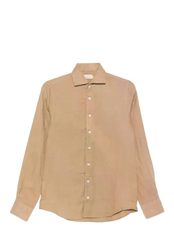 AURELIEN Seaside Long-sleeve Shirt - Neutrals