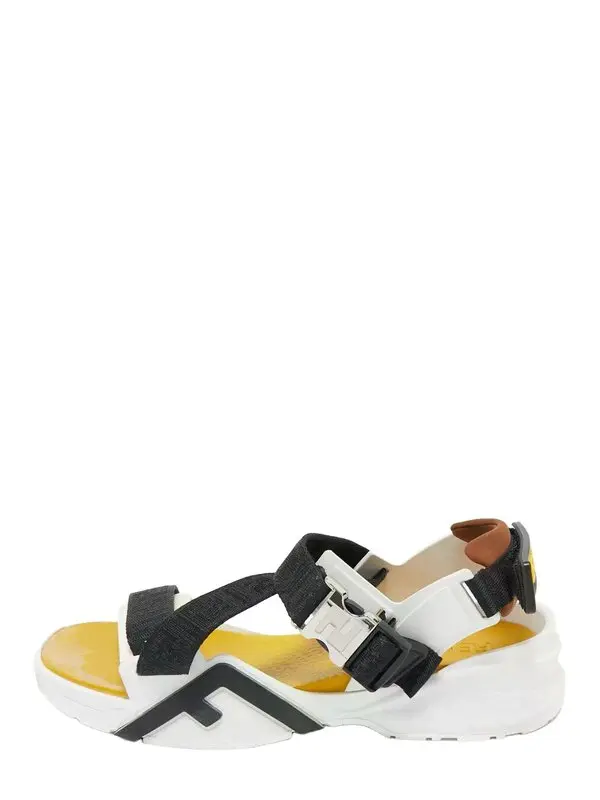 Fendi Flow Flat Sandals - White