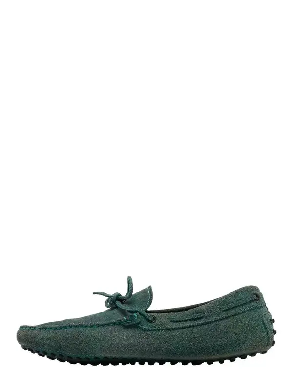 TOD'S Gommino Suede Boat Shoes - Green