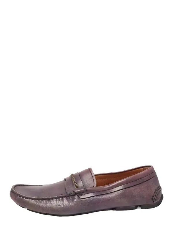 Giorgio Armani Leather Loafers - Brown