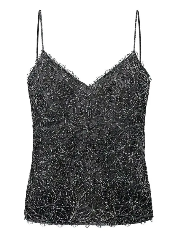 Isabel Marant Olva Silk Top - Black