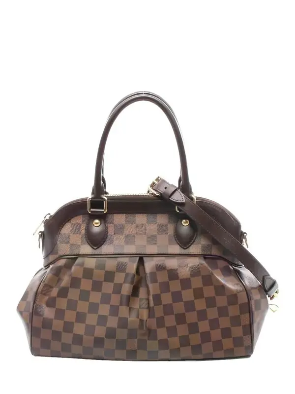 LOUIS VUITTON 2008 Pm Trevi Damier Ebene Tote - Brown
