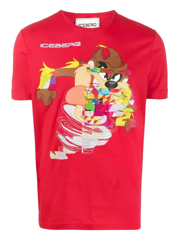 Iceberg X Looney Tunes Cotton T-shirt - Red