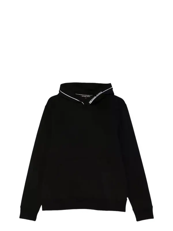 Michael Kors Logo-knit Hoodie - Black