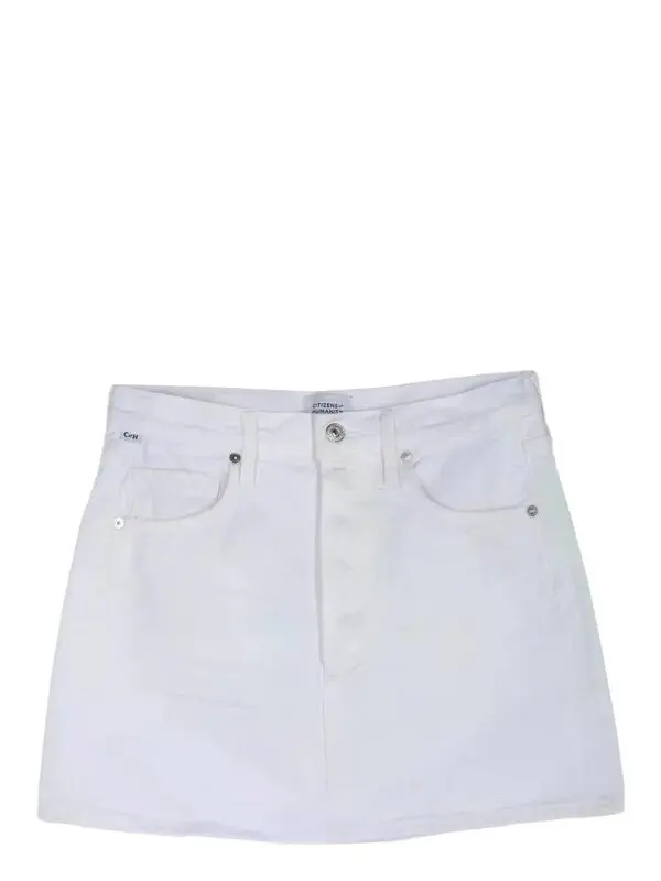 Citizens Of Humanity Ramona Mini Skirt - White