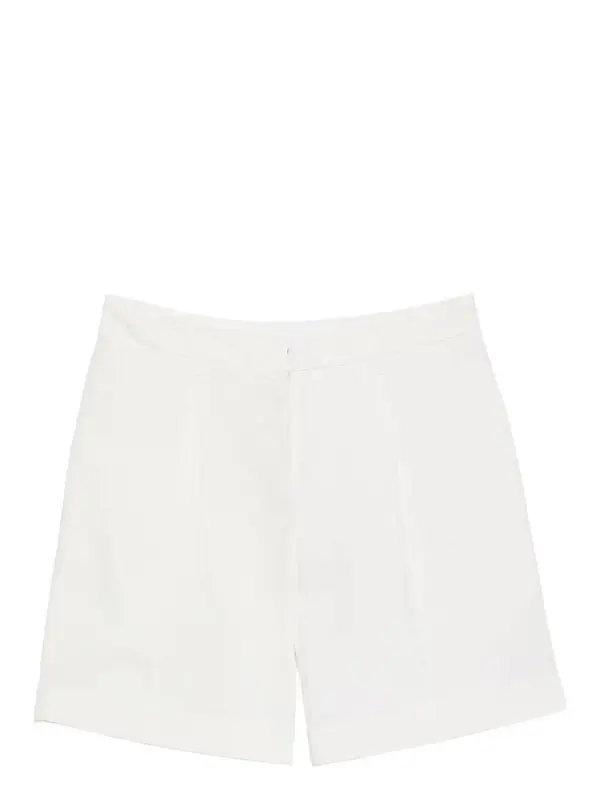 DONDUP Pleated Turn-up Shorts - White