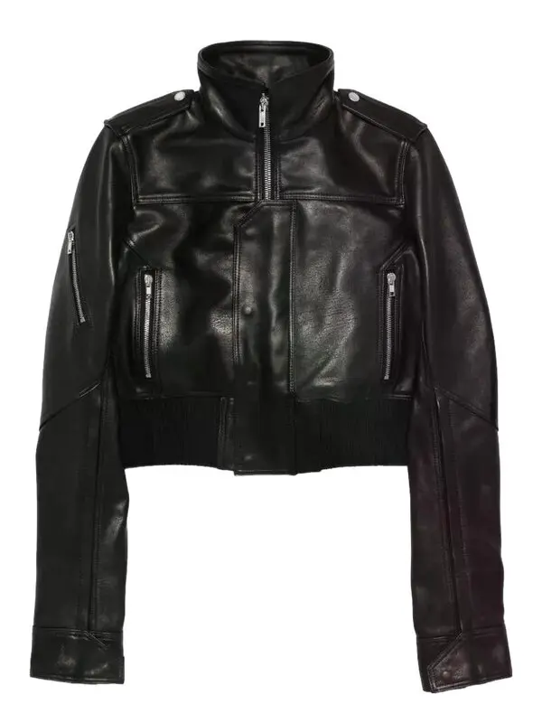 Rick Owens Leather Jacket - Black