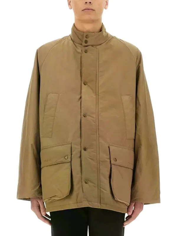 BARACUTA Snap-fastening Coat - Neutrals