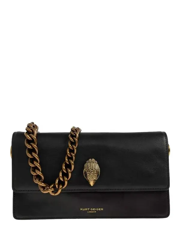 Kurt Geiger Sloane Eagle-head Leather Bag - Black