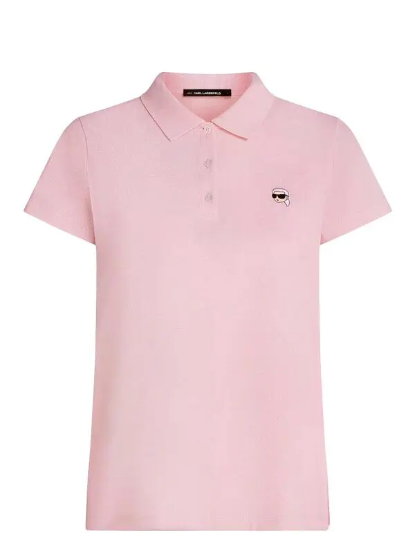Karl Lagerfeld Ikon Polo Shirt - Pink