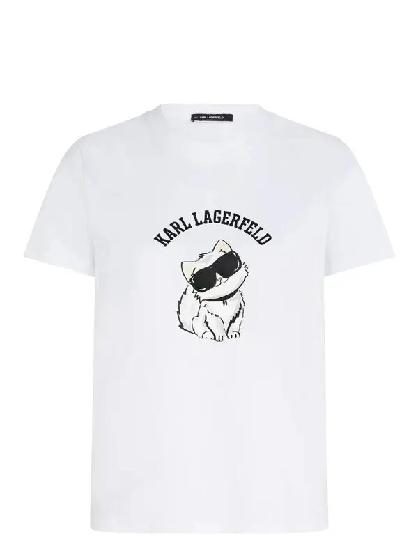 Karl Lagerfeld Ikon Choupette T-shirt - White