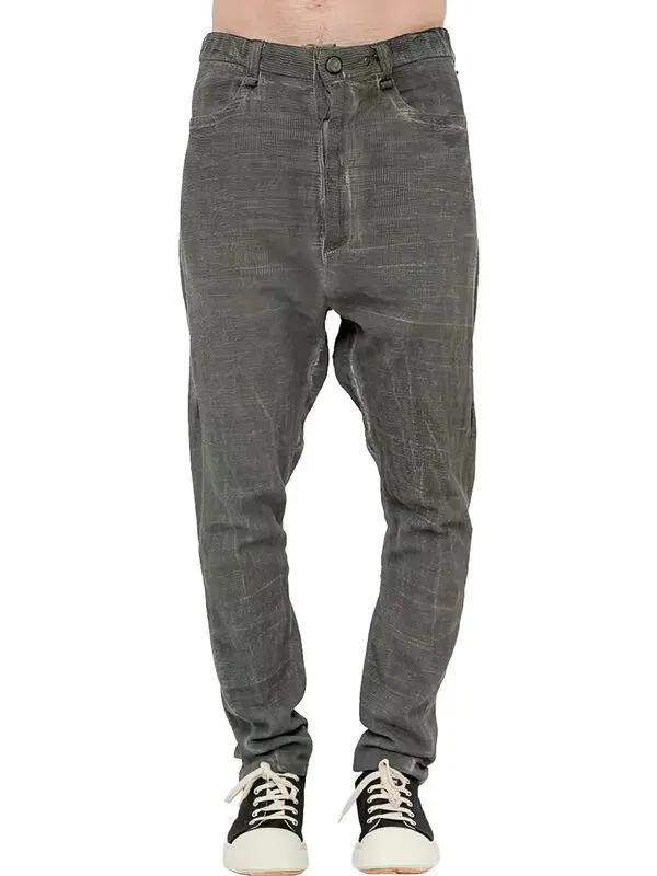 ISAAC SELLAM EXPERIENCE Faded Effect Trousers - Grey