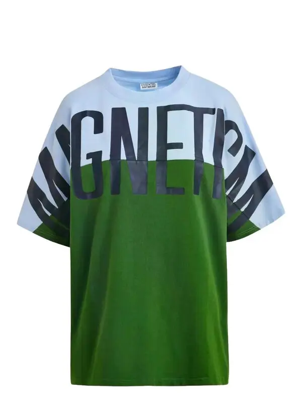 Essentiel Antwerp Lettering-print T-shirt - Green