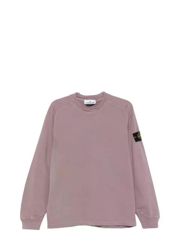 Stone Island Compass-patch Sweatshirt - Purple