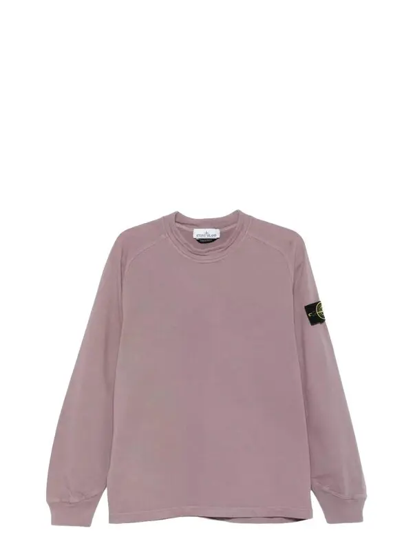 Stone Island Compass-patch Sweatshirt - Purple