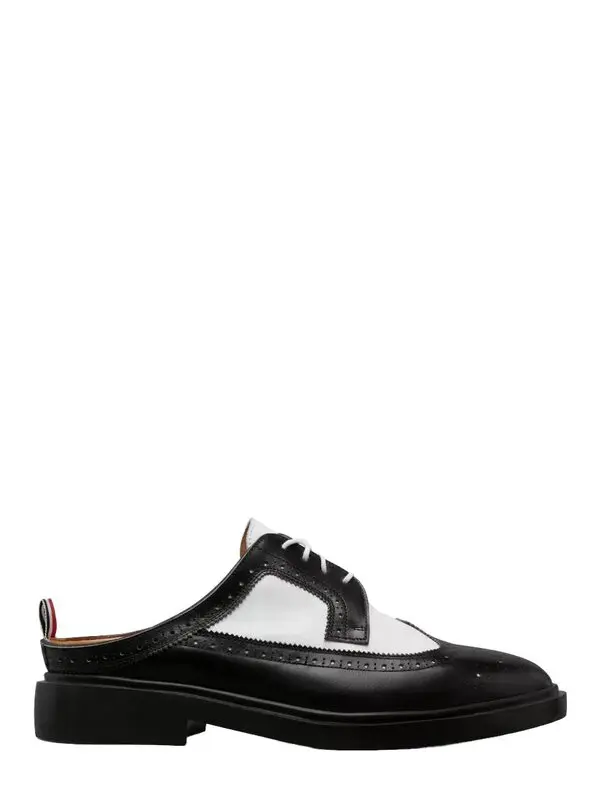 Thom Browne Longwing Brogue Mules - Black
