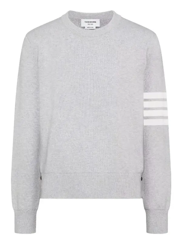 Thom Browne 4-bar Milano Stitch Sweater - Grey