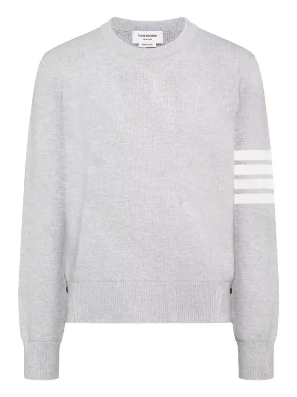 Thom Browne 4-bar Milano Stitch Sweater - Grey