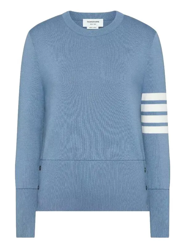 Thom Browne 4-bar Milano Sweater - Blue