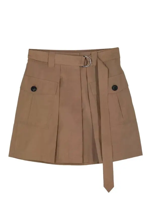 Derek Lam 10 Crosby Veyra Mini Skirt - Neutrals