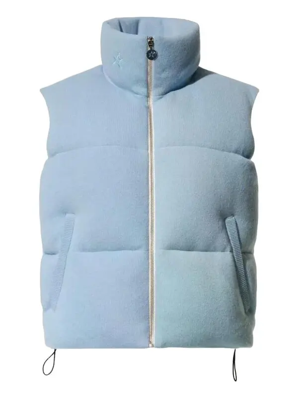 Perfect Moment High-neck Down Gilet - Blue