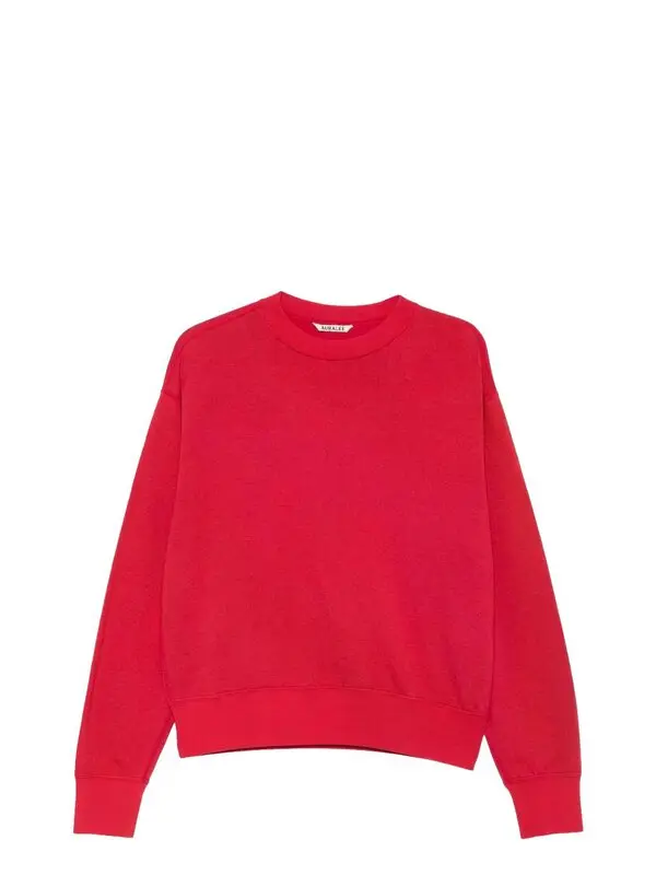 Auralee Crew-neck Long-sleeve Sweater - Red