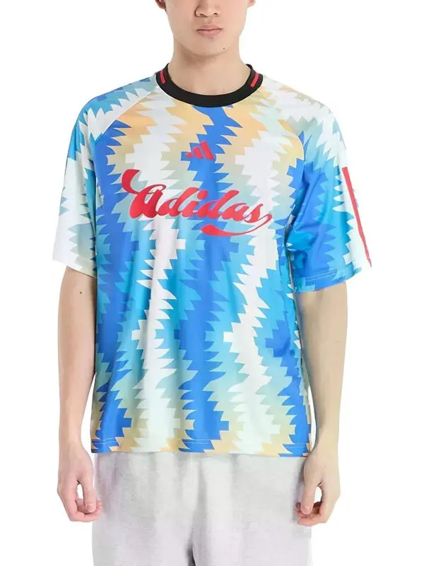 Adidas House Of Tiro X Common Goal Graphic Print T-shirt - Blue
