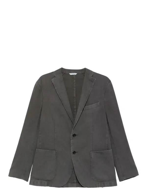 Boglioli K-jacket Single-breasted Patch-pocket Blazer - Grey