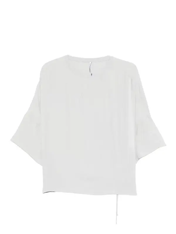 Liviana Conti Demi Drawstring-hem Top - Grey