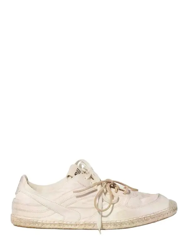 Miu Miu Gymnasium Canvas Espadrille Sneakers - Neutrals