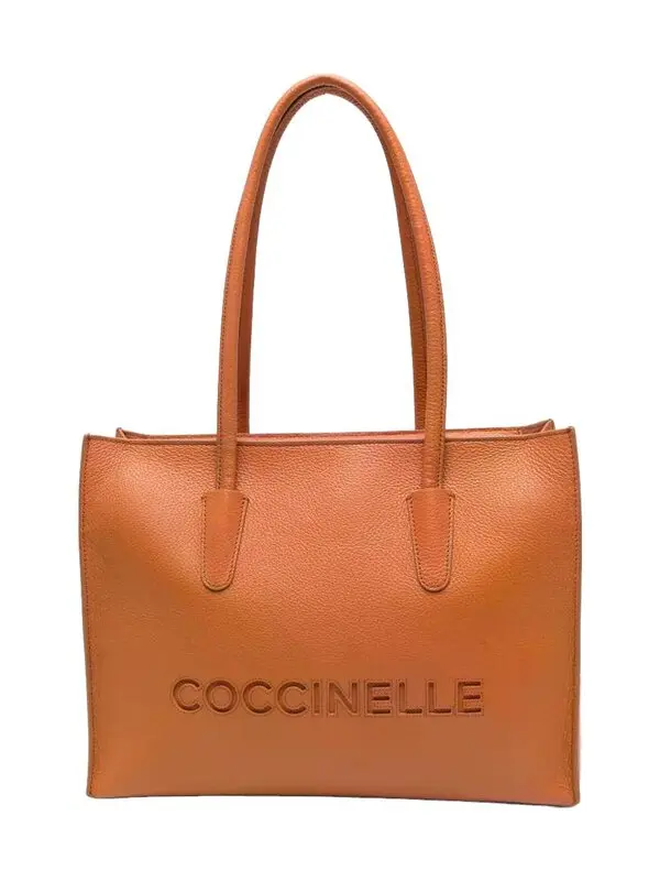COCCINELLE Myrtha Medium Logo-debossed Tote Bag - Orange