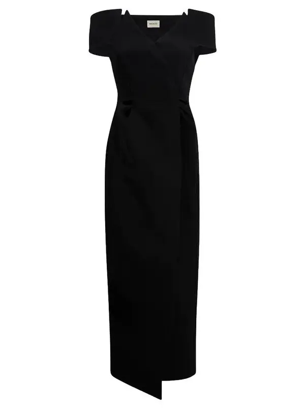 Khaite Gene Midi Dress - Black