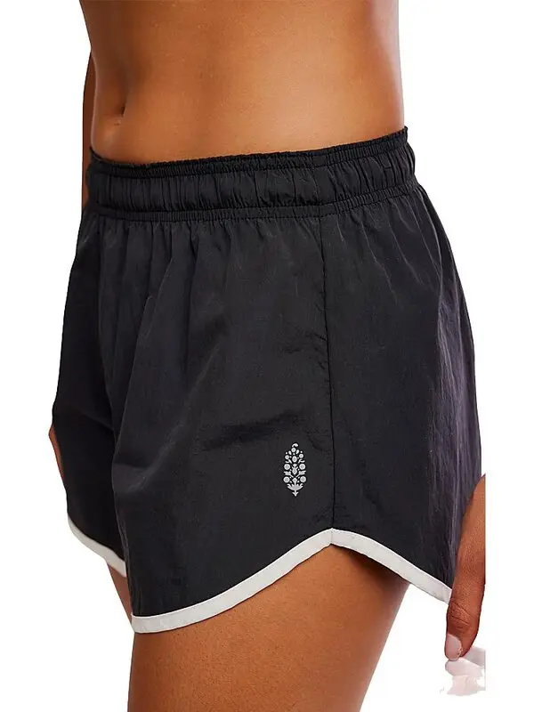 Free People Now Or Never Shorts - Black Comb
