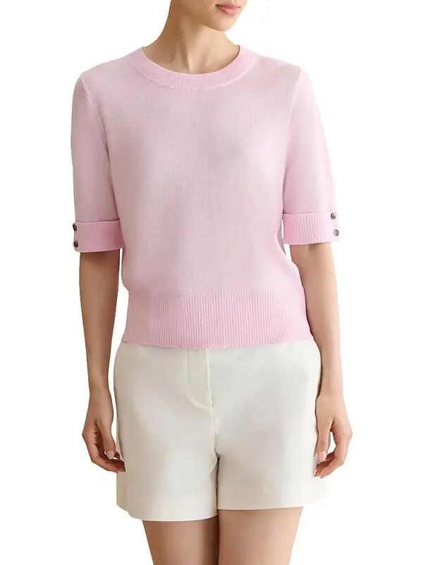 HOBBS LONDON Leanne Knitted Top - Wysteria Pink