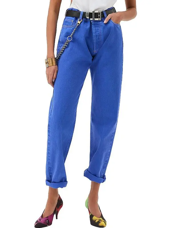 Versace Straight Leg Denim Jeans - Sky Blue