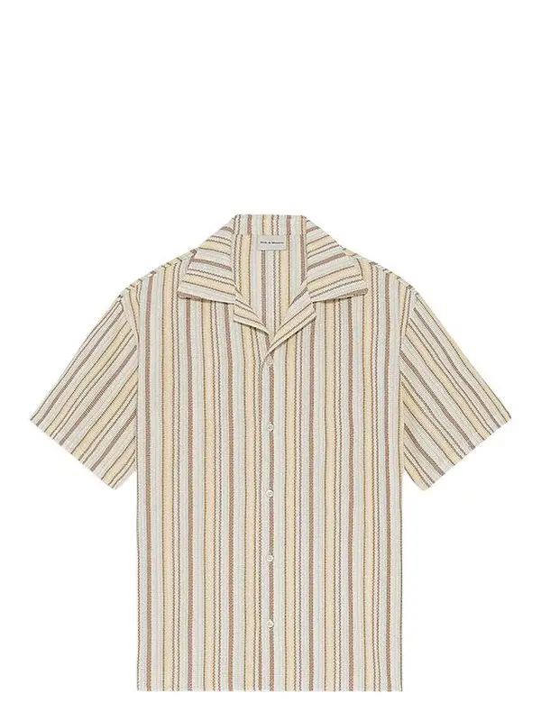 Drole De Monsieur Rayee Relaxed Fit Chemise Stripe Shirt - Multicolor