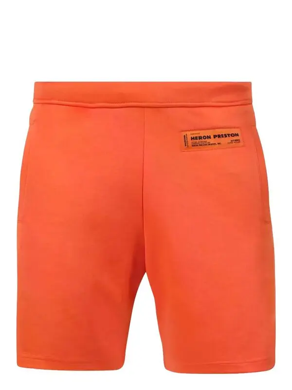 Heron Preston Logo-patch Shorts - Orange