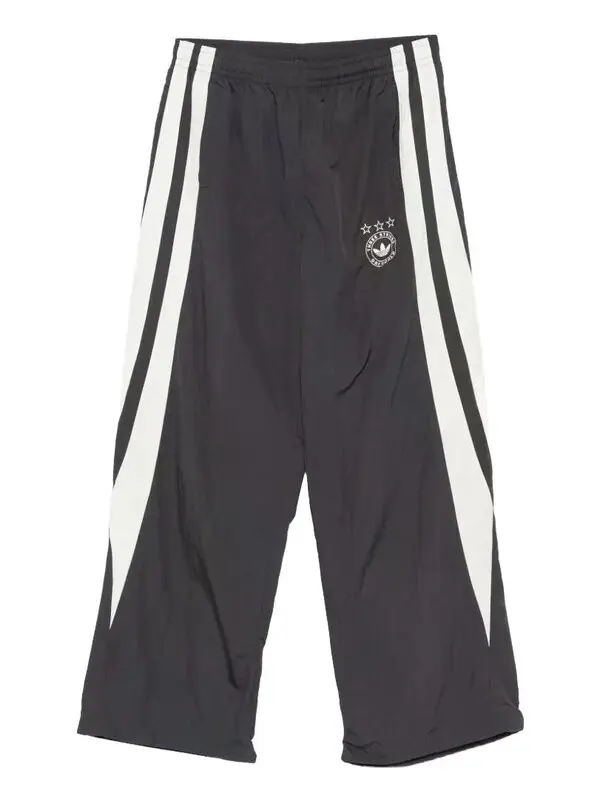 Adidas Gfx Side-stripe Logo-print Track Pants - Black