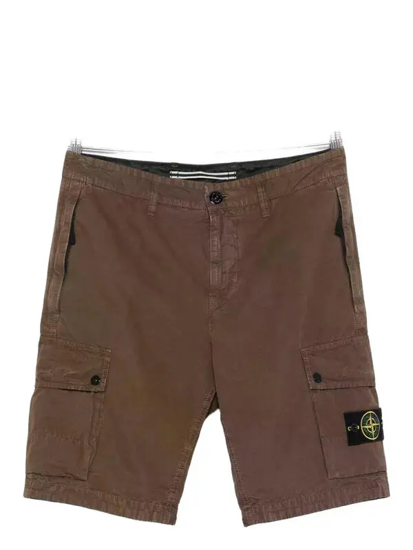 Stone Island Belt-loops Cargo Shorts - Brown