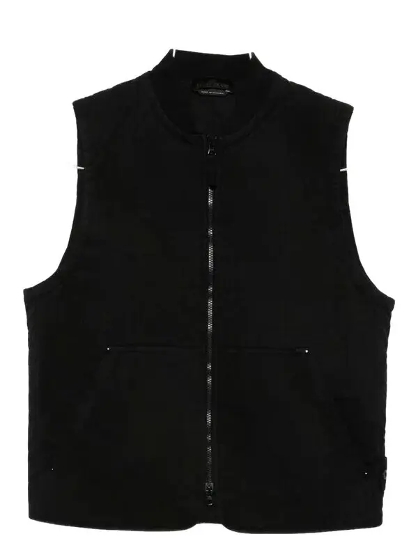 Stone Island Padded Zip-up Gilet - Black