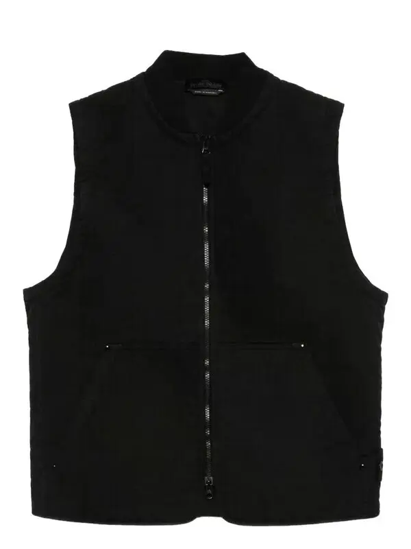 Stone Island Padded Zip-up Gilet - Black