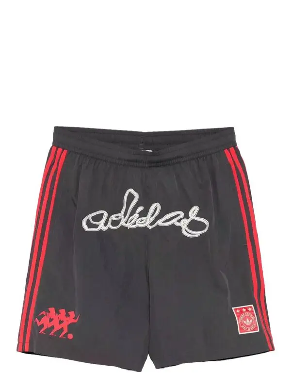 Adidas Gfx Embroidered Shorts - Grey