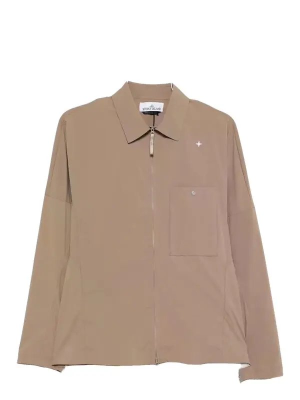 Stone Island Chest-pocket Overshirt - Brown