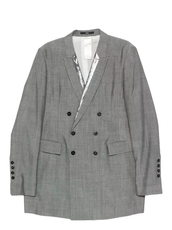 SAPIO Nº 44l Double-breasted Blazer - Grey