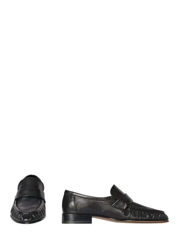 THE ROW Soft Loafer - Black