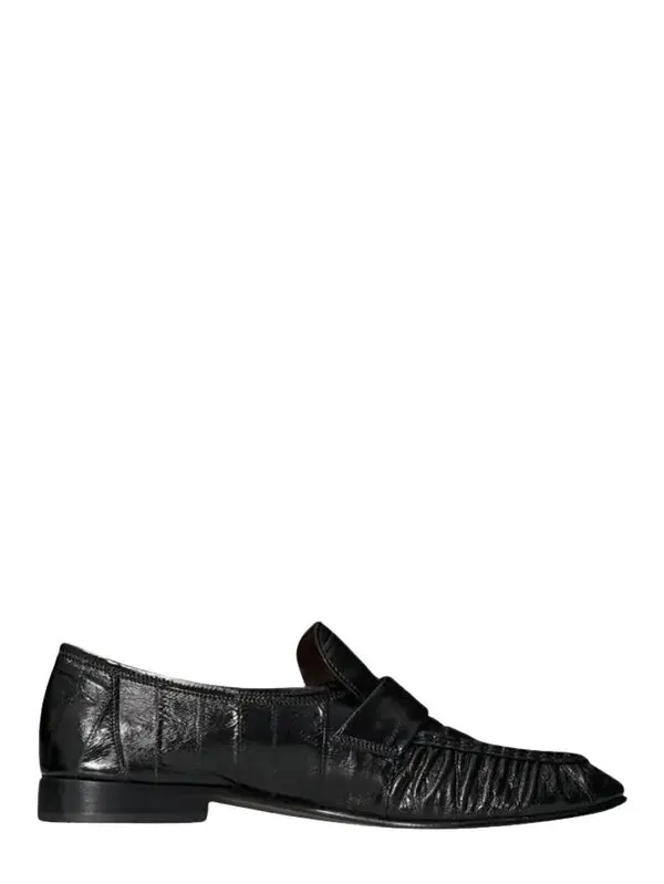THE ROW Soft Loafer - Black