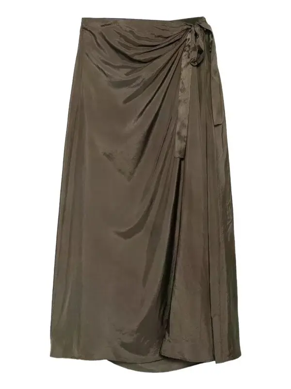Aspesi Midi Wrap Skirt - Green